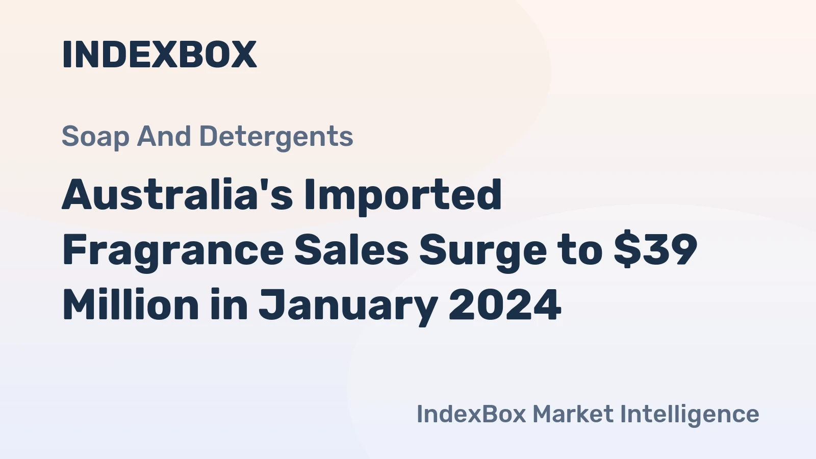 Australia's Imported Fragrance Sales Surge to $39 Million in January 2024