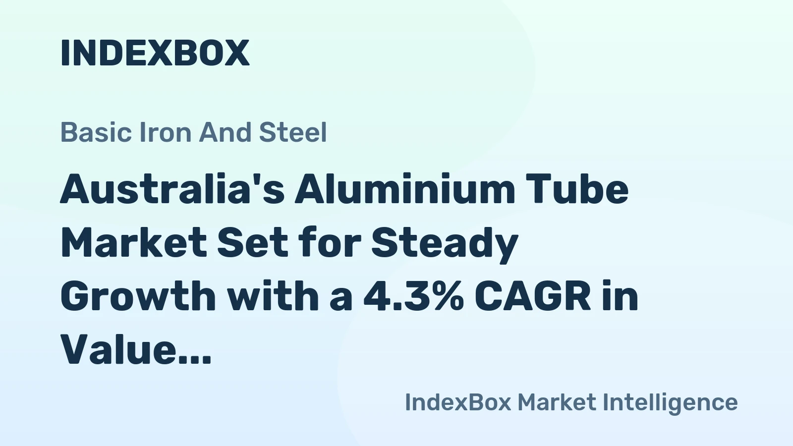 Australia's Aluminium Tube Market Set for Steady Growth with a 4.3% CAGR in Value