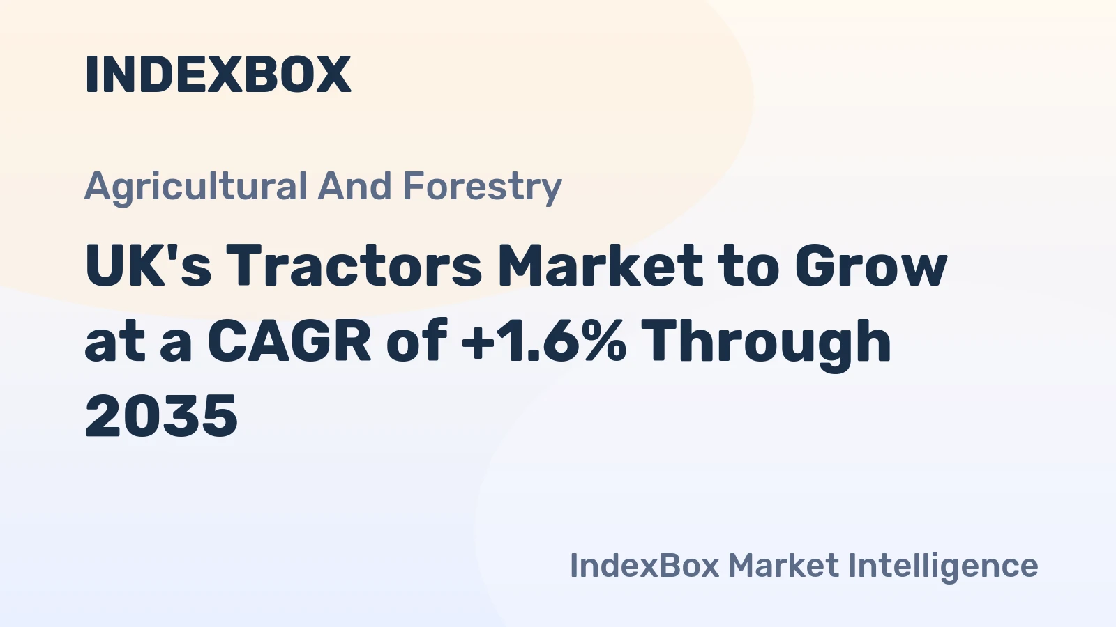 UK's Tractors Market to Grow at a CAGR of +1.6% Through 2035