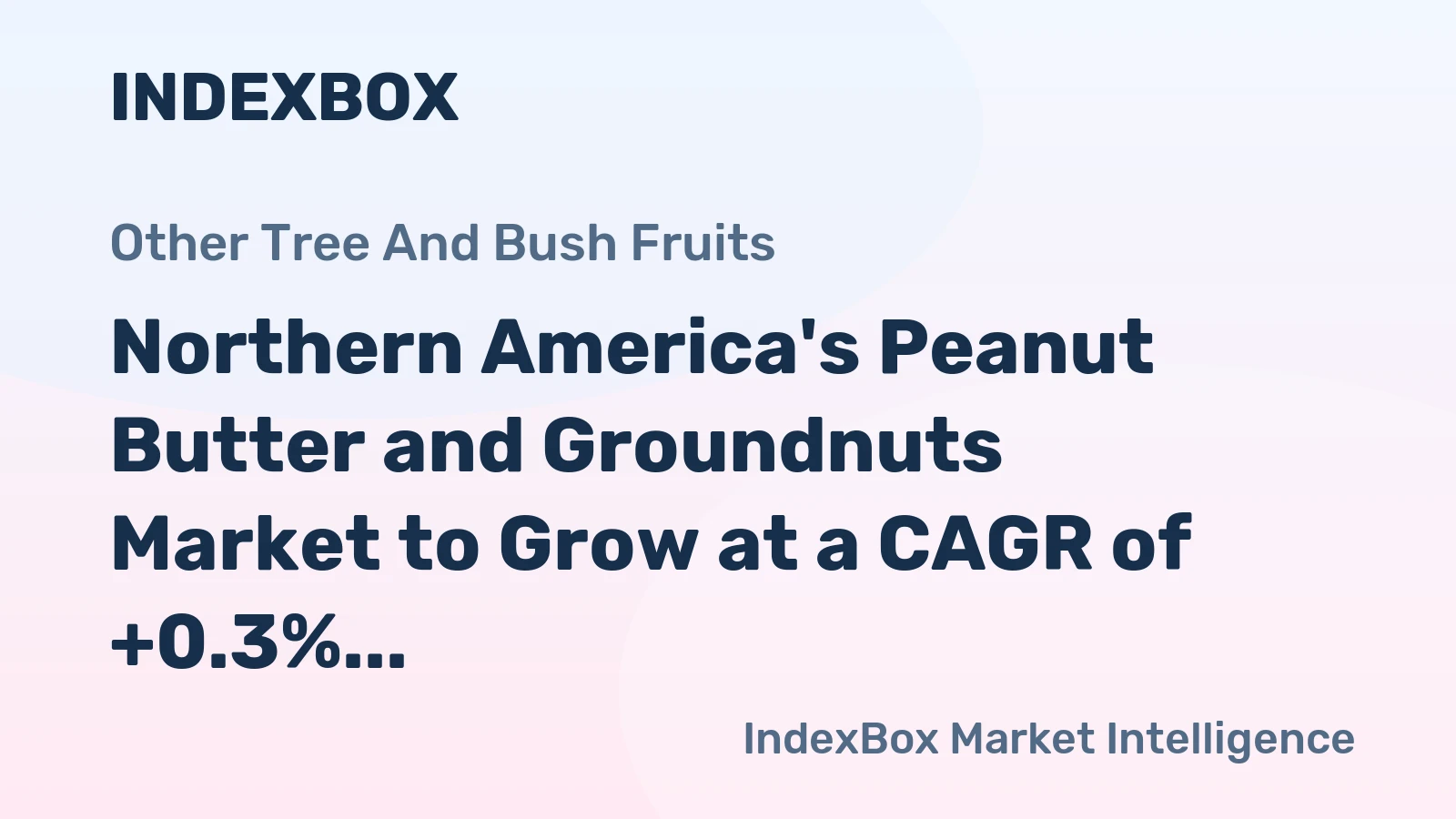 Northern America's Peanut Butter and Groundnuts Market to Grow at a CAGR of +0.3%, Reaching 444K Tons by 2035