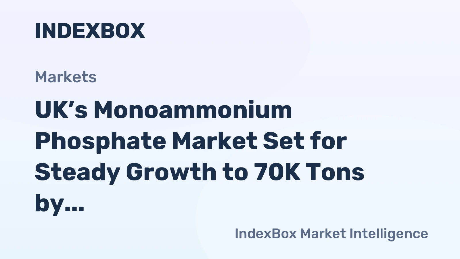 UK’s Monoammonium Phosphate Market Set for Steady Growth to 70K Tons by 2035