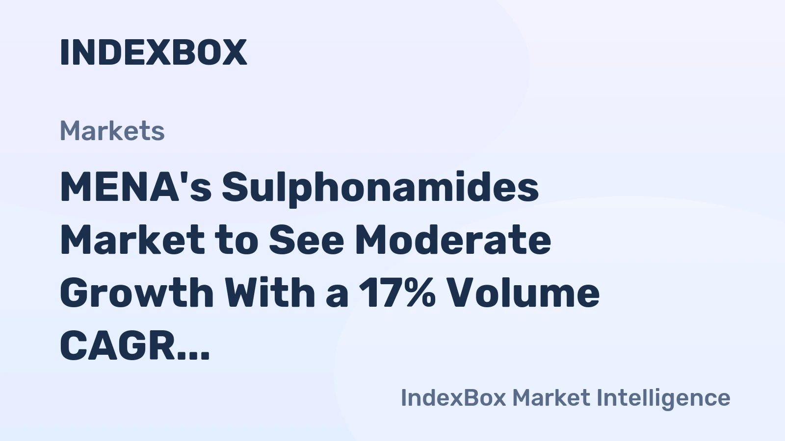 MENA's Sulphonamides Market to See Moderate Growth With a 17% Volume CAGR Through 2035