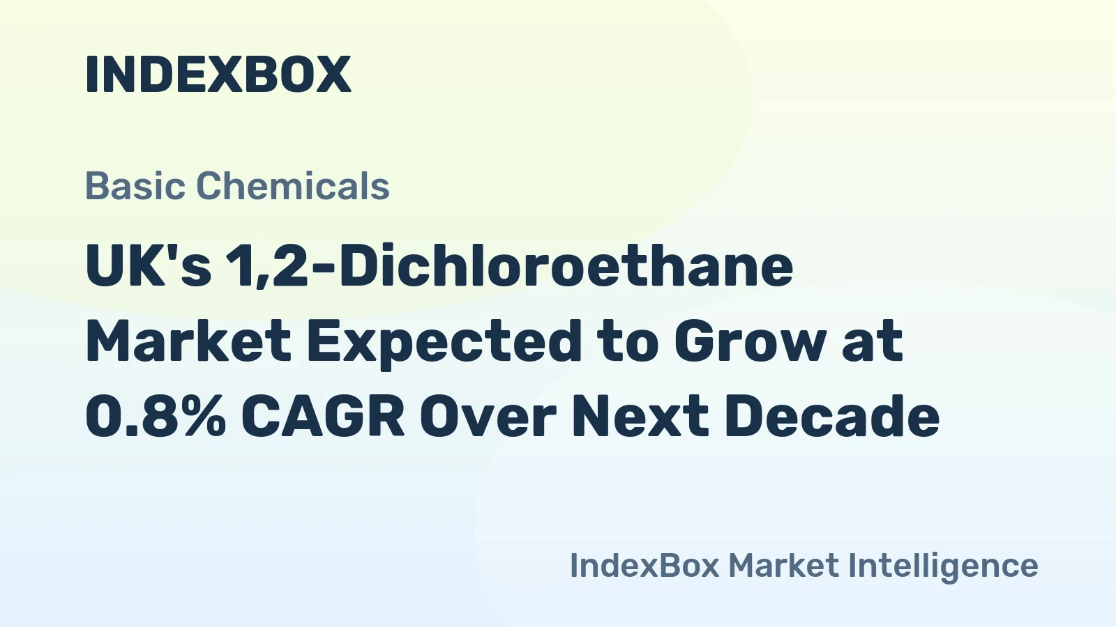 UK's 1,2-Dichloroethane Market Expected to Grow at 0.8% CAGR Over Next Decade