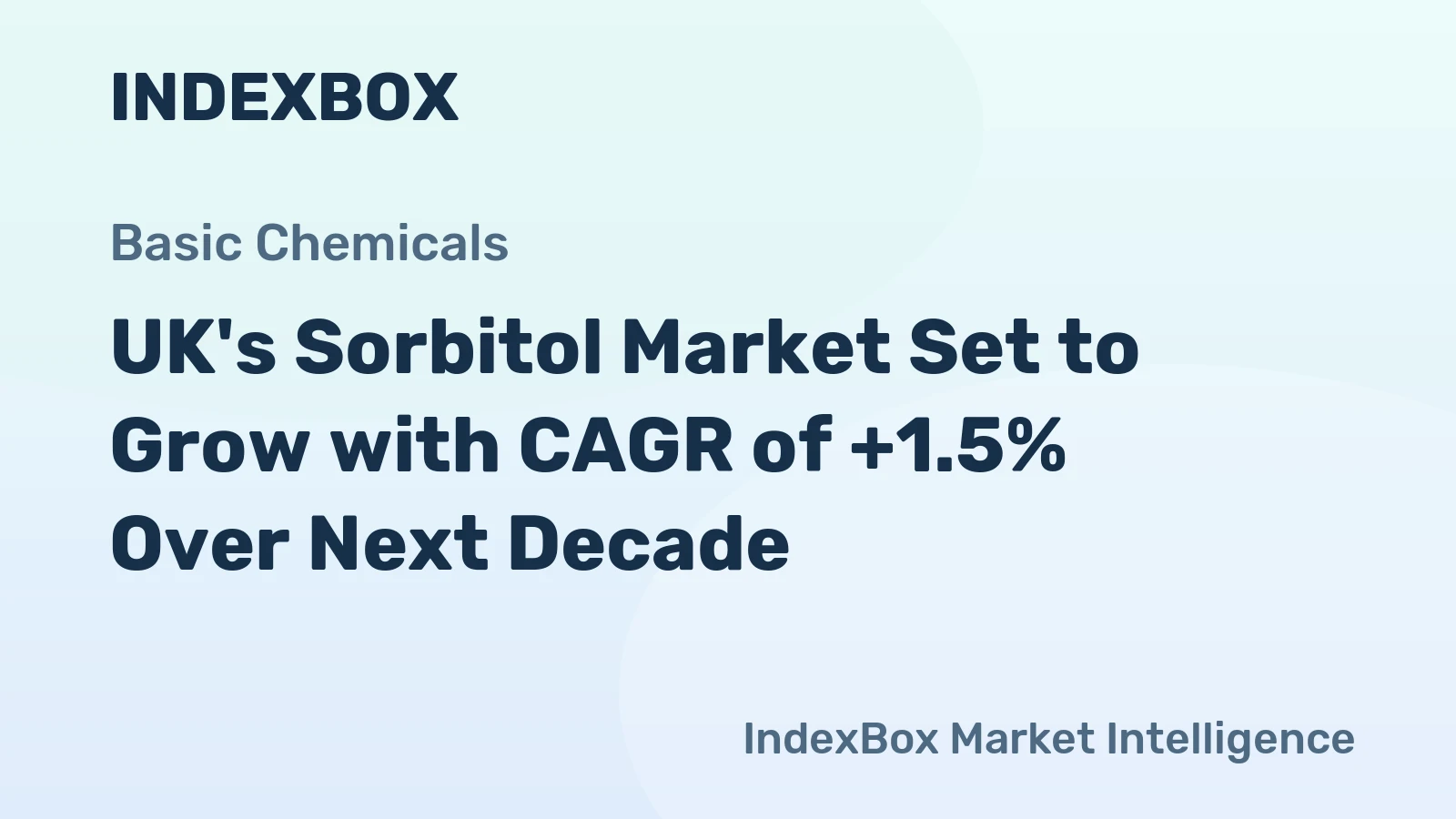 UK's Sorbitol Market Set to Grow with CAGR of +1.5% Over Next Decade