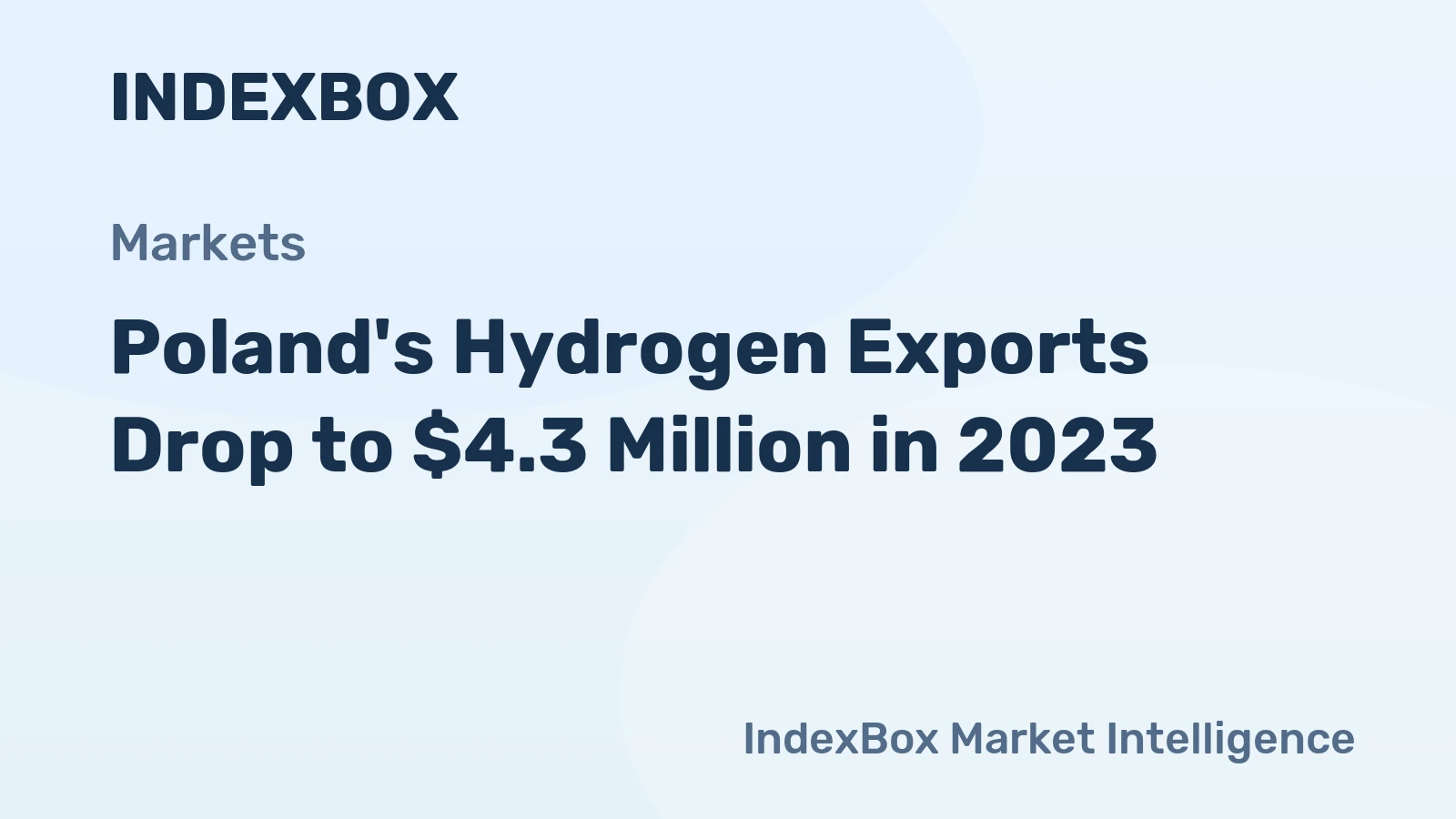 Poland's Hydrogen Exports Drop to $4.3 Million in 2023