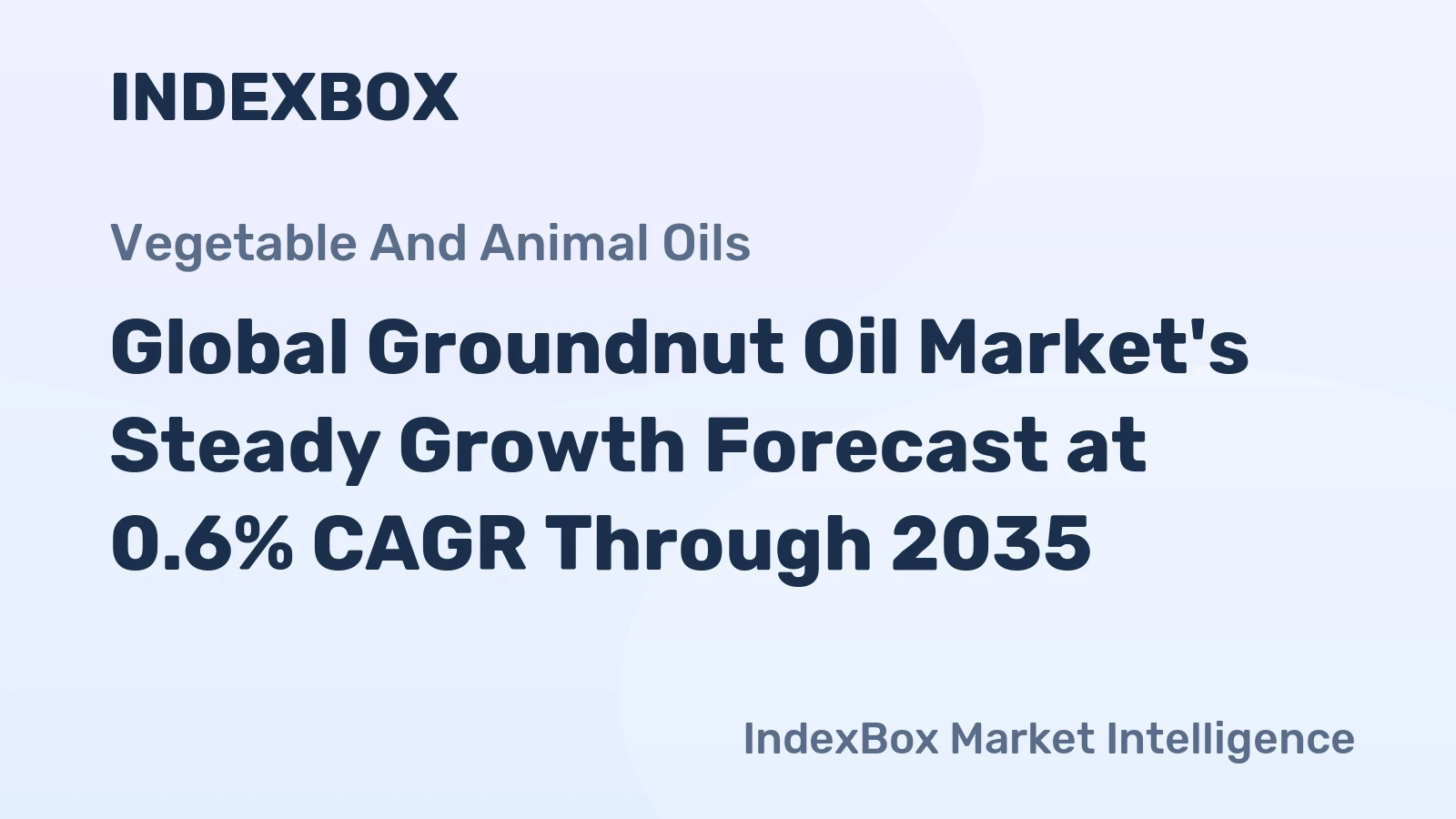 Global Groundnut Oil Market's Steady Growth Forecast at 0.6% CAGR Through 2035