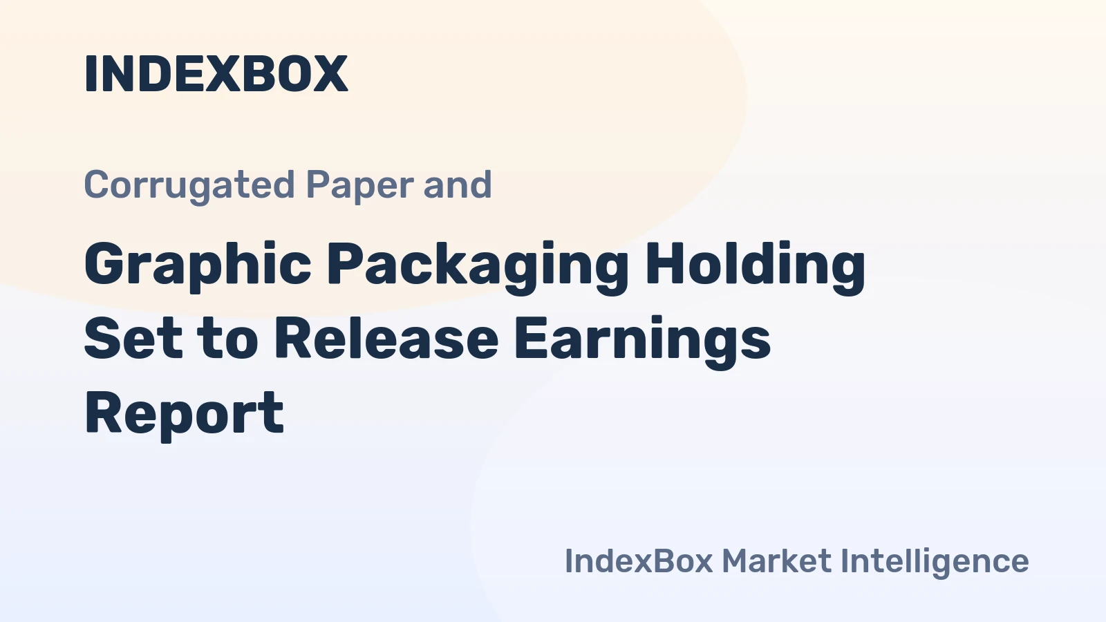 Graphic Packaging Holding Set to Release Earnings Report