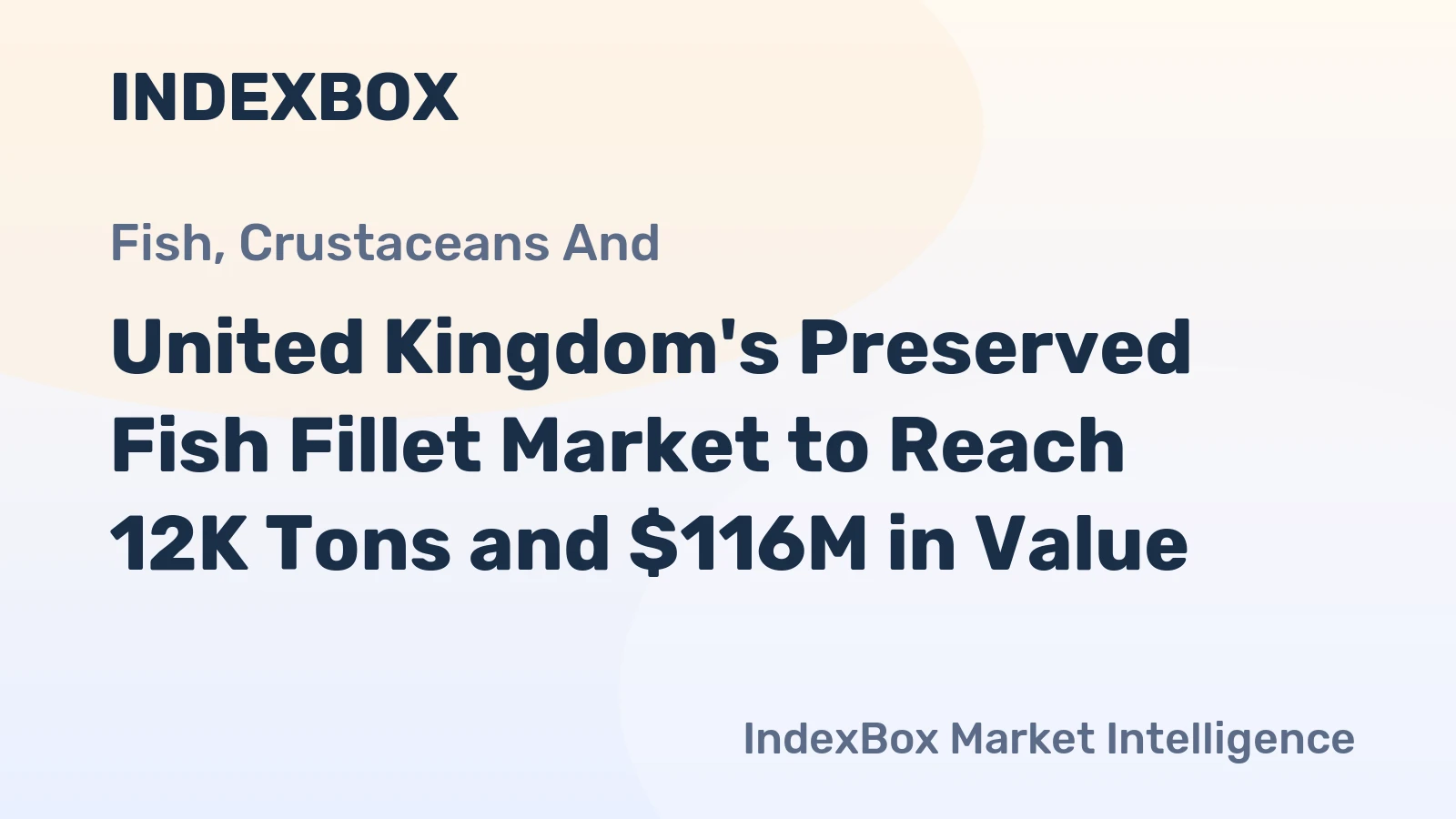 United Kingdom's Preserved Fish Fillet Market to Reach 12K Tons and $116M in Value