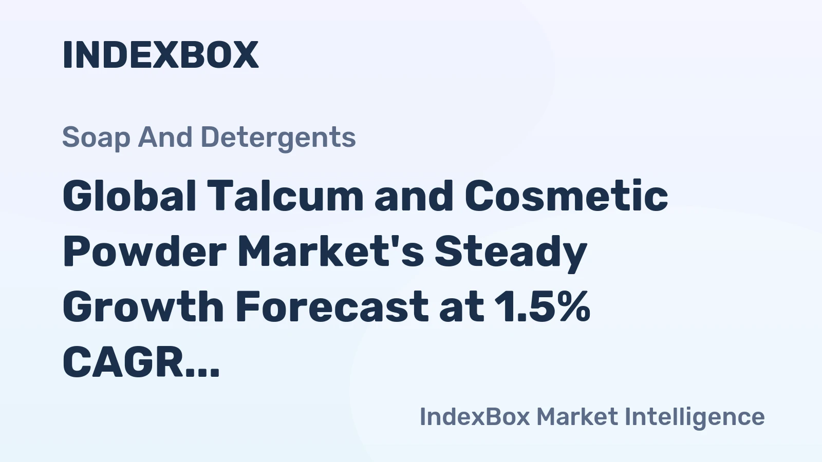 Global Talcum and Cosmetic Powder Market's Steady Growth Forecast at 1.5% CAGR to 2035