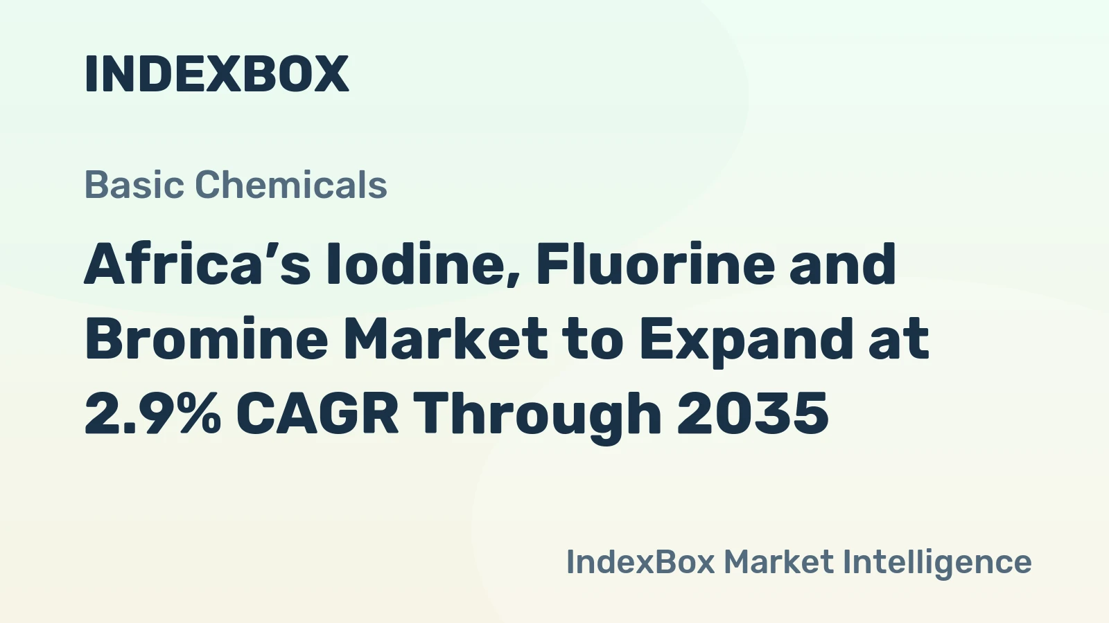 Africa’s Iodine, Fluorine and Bromine Market to Expand at 2.9% CAGR Through 2035