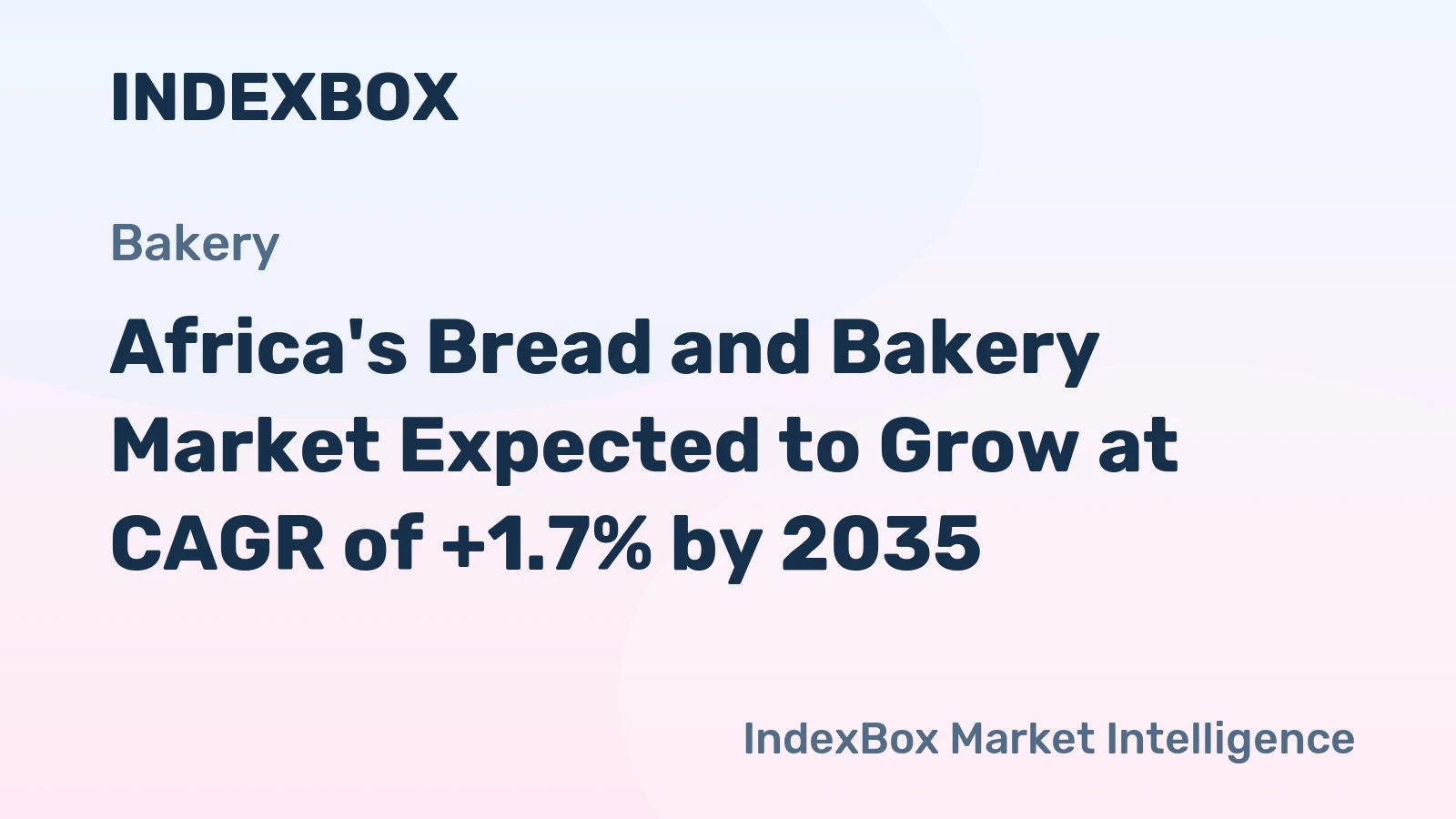 Africa's Bread and Bakery Market Expected to Grow at CAGR of +1.7% by 2035