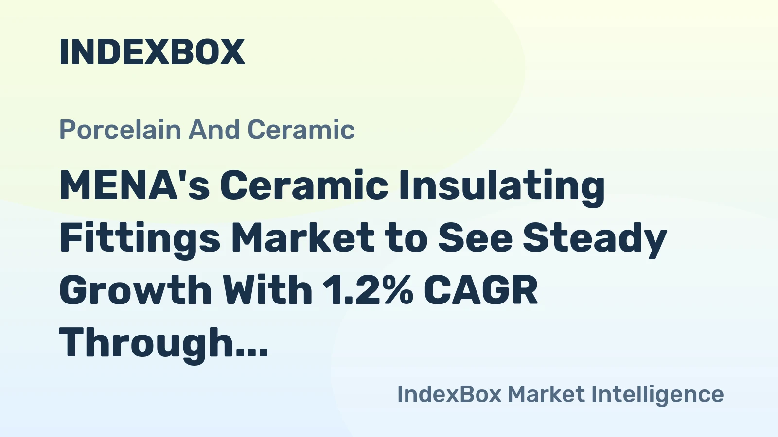 MENA's Ceramic Insulating Fittings Market to See Steady Growth With 1.2% CAGR Through 2035