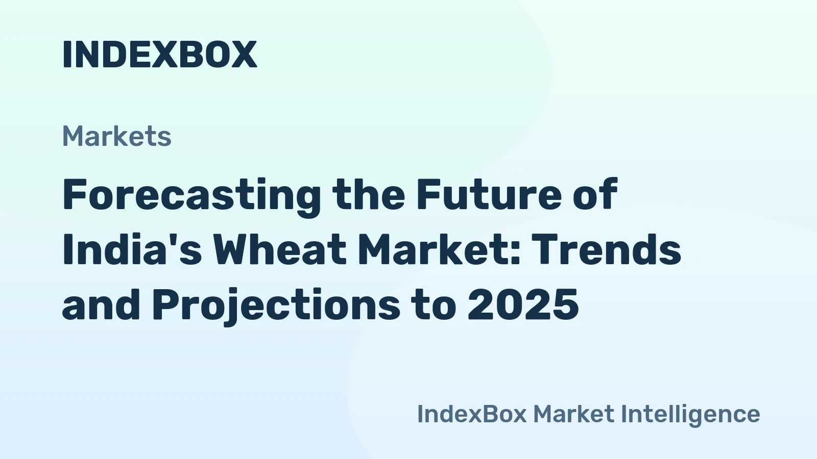 Forecasting the Future of India's Wheat Market: Trends and Projections to 2025