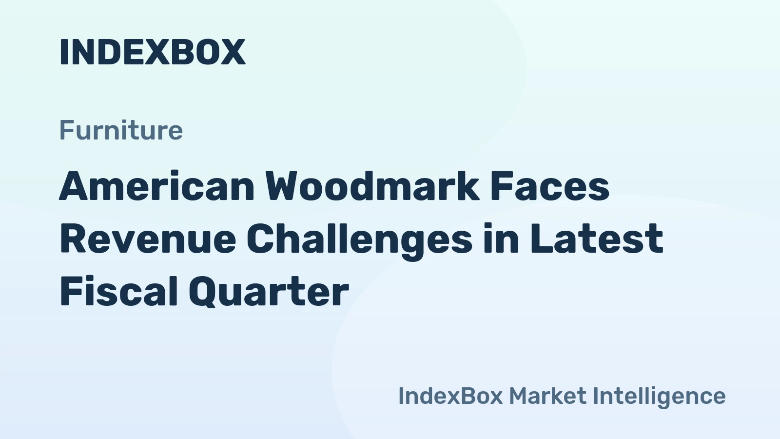American Woodmark Faces Revenue Challenges in Latest Fiscal Quarter