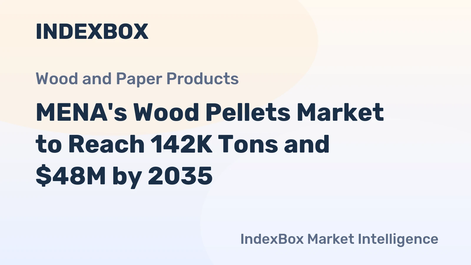 MENA's Wood Pellets Market to Reach 142K Tons and $48M by 2035
