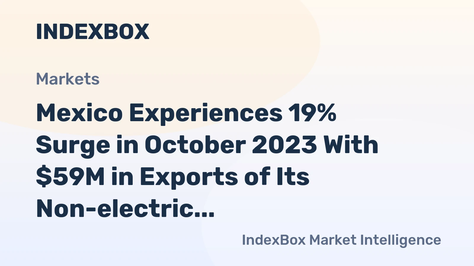 Mexico Experiences 19% Surge in October 2023 With $59M in Exports of Its Non-electric Cooking or Heating Appliances.