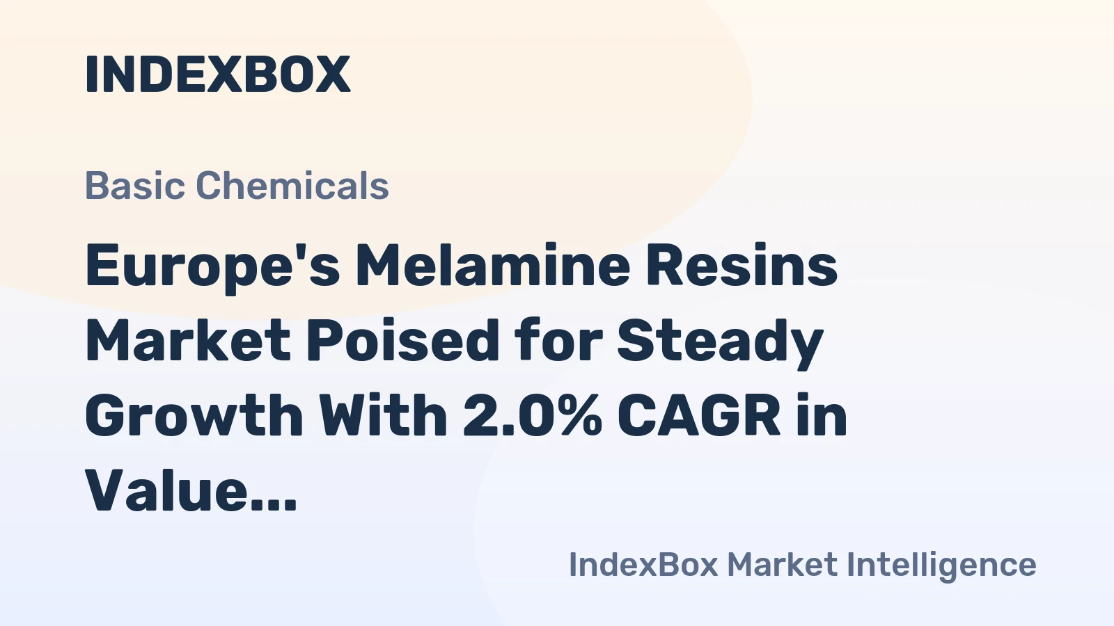 Europe's Melamine Resins Market Poised for Steady Growth With 2.0% CAGR in Value Through 2035