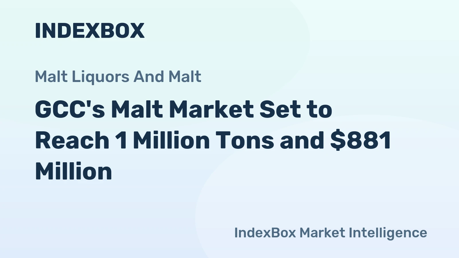 GCC's Malt Market Set to Reach 1 Million Tons and $881 Million
