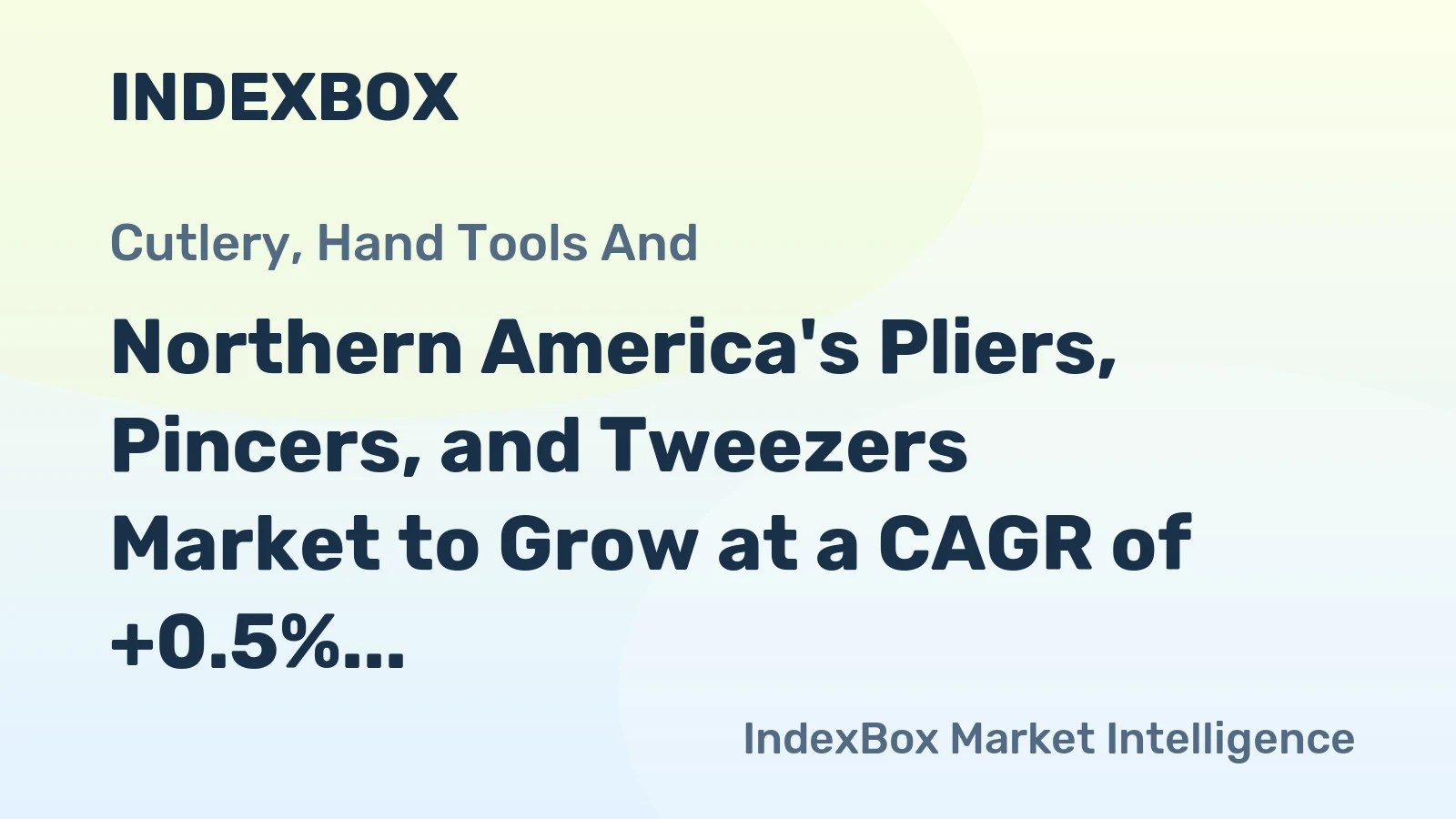 Northern America's Pliers, Pincers, and Tweezers Market to Grow at a CAGR of +0.5% through 2035