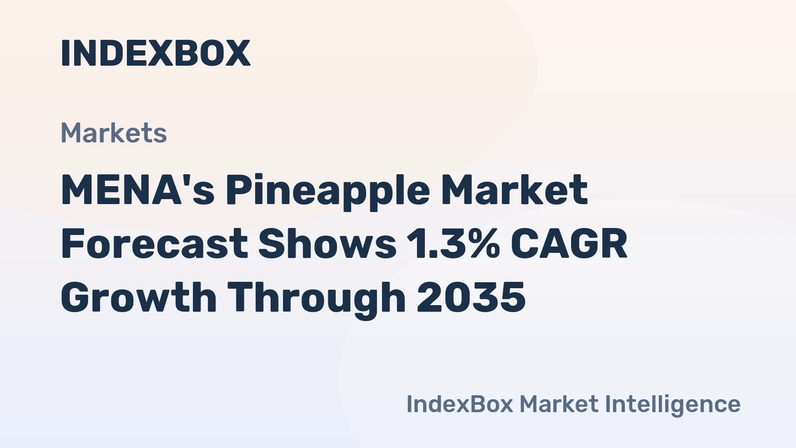 MENA's Pineapple Market Forecast Shows 1.3% CAGR Growth Through 2035