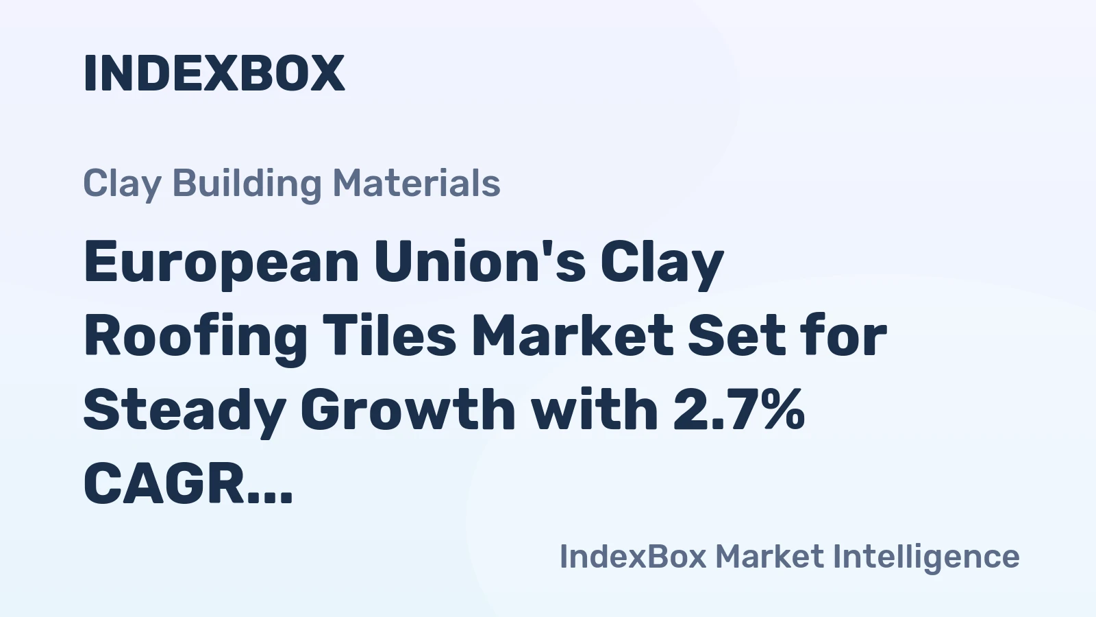 European Union's Clay Roofing Tiles Market Set for Steady Growth with 2.7% CAGR in Value Through 2035