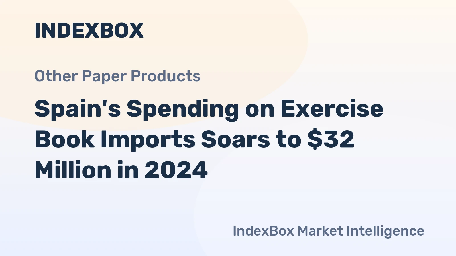 Spain's Spending on Exercise Book Imports Soars to $32 Million in 2024