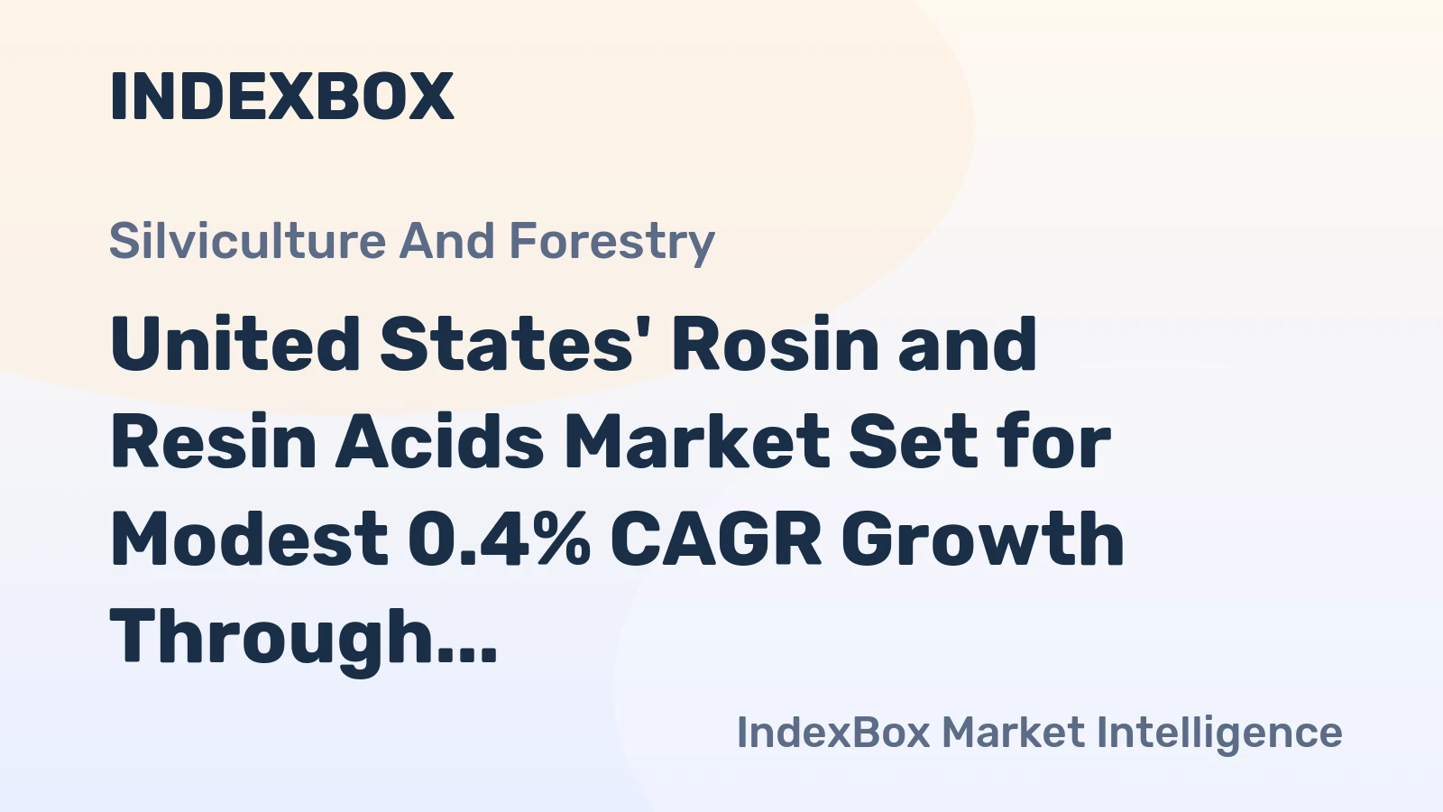 United States' Rosin and Resin Acids Market Set for Modest 0.4% CAGR Growth Through 2035