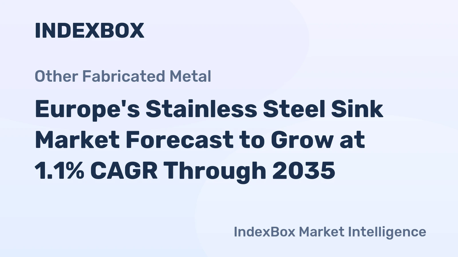 Europe's Stainless Steel Sink Market Forecast to Grow at 1.1% CAGR Through 2035