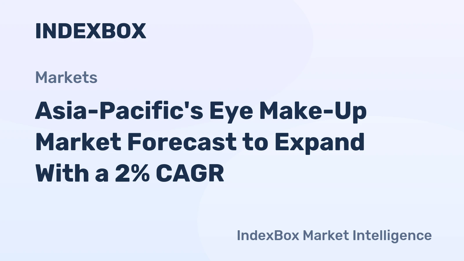 Asia-Pacific's Eye Make-Up Market Forecast to Expand With a 2% CAGR