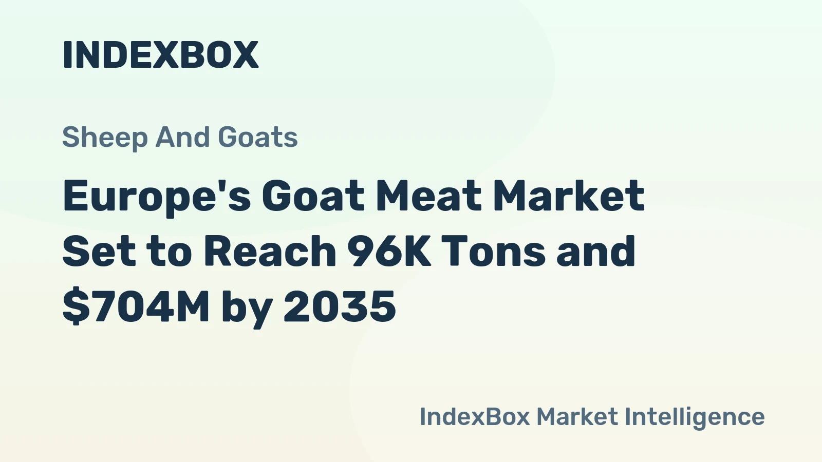 Europe's Goat Meat Market Set to Reach 96K Tons and $704M by 2035