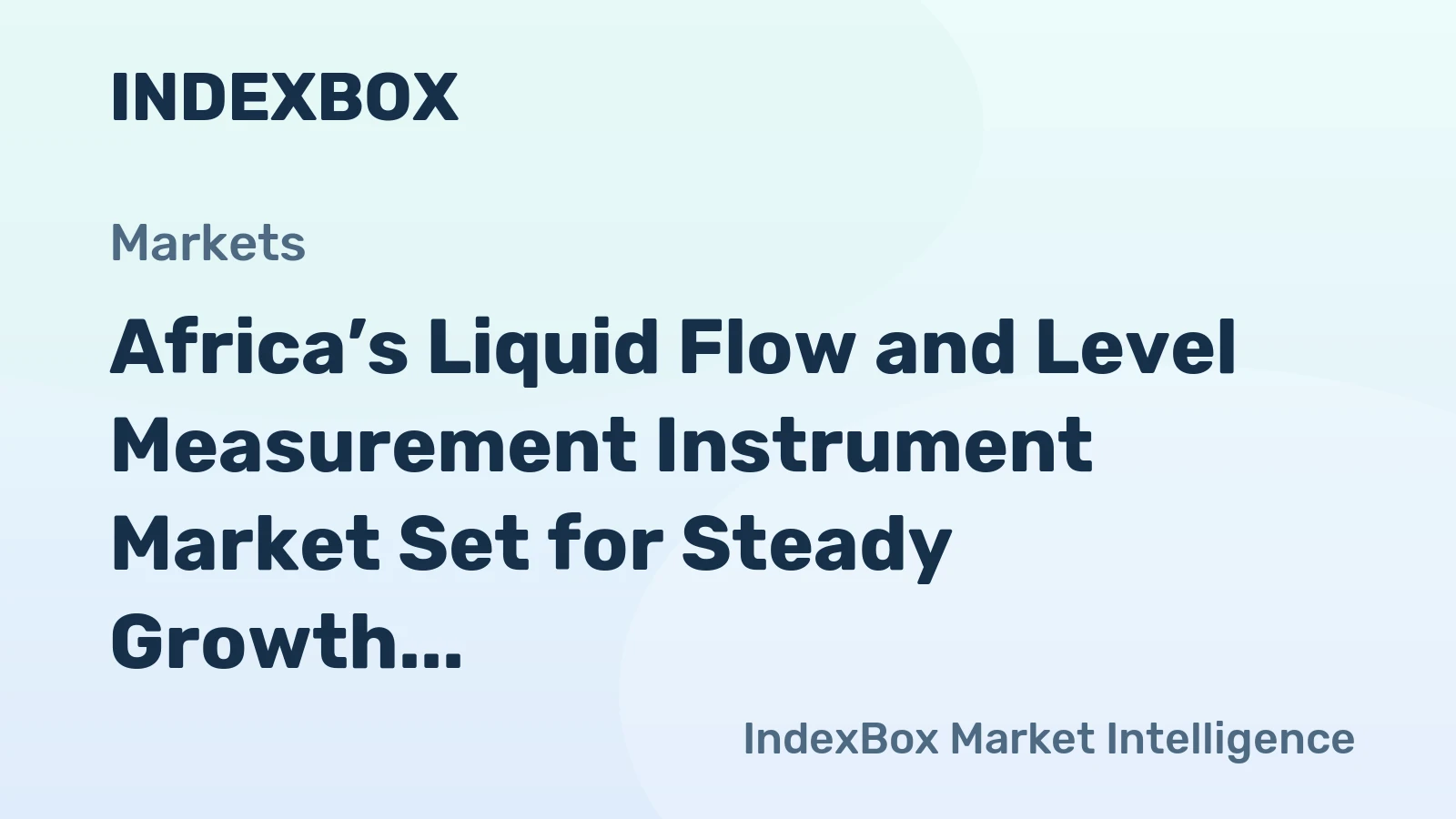 Africa’s Liquid Flow and Level Measurement Instrument Market Set for Steady Growth with 1.1% CAGR