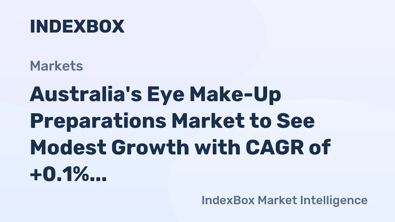 Australia's Eye Make-Up Preparations Market to See Modest Growth with CAGR of +0.1% from 2024 to 2035