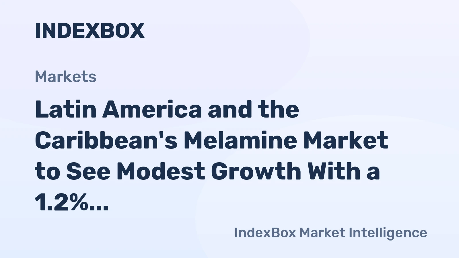 Latin America and the Caribbean's Melamine Market to See Modest Growth With a 1.2% CAGR Through 2035