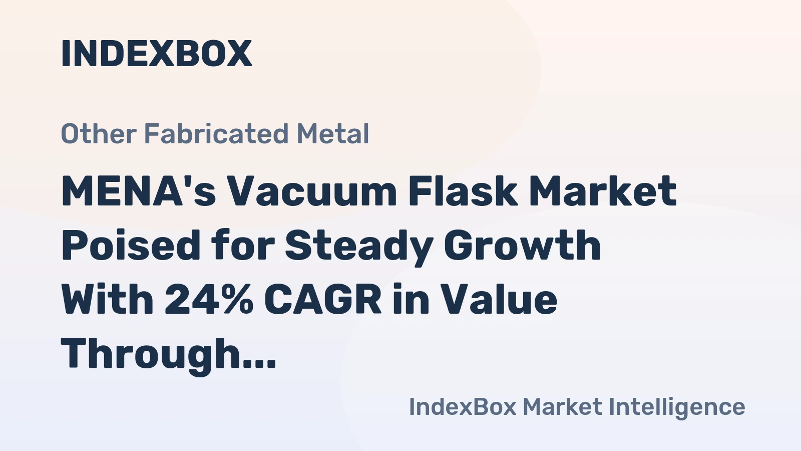 MENA's Vacuum Flask Market Poised for Steady Growth With 24% CAGR in Value Through 2035