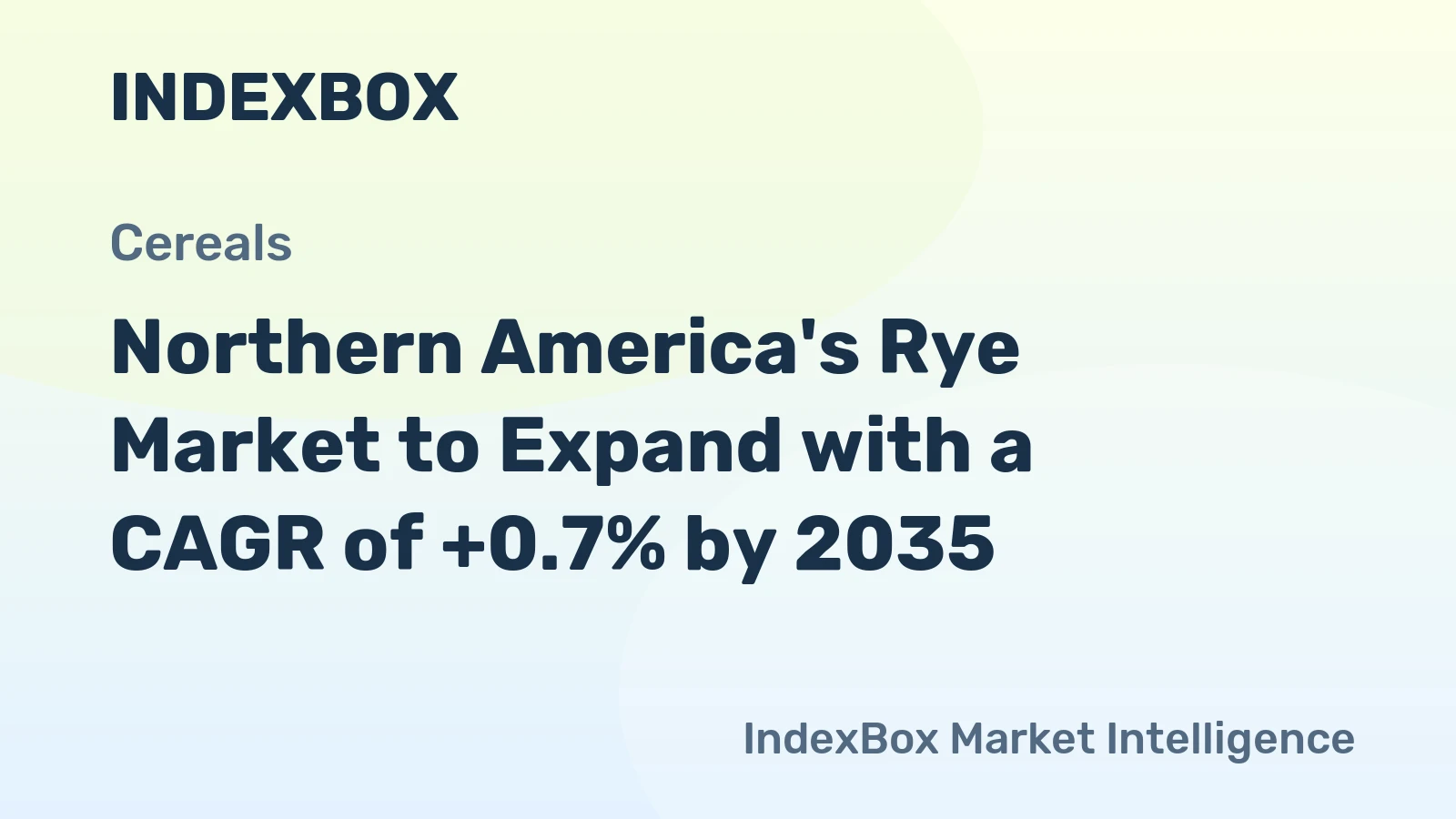 Northern America's Rye Market to Expand with a CAGR of +0.7% by 2035