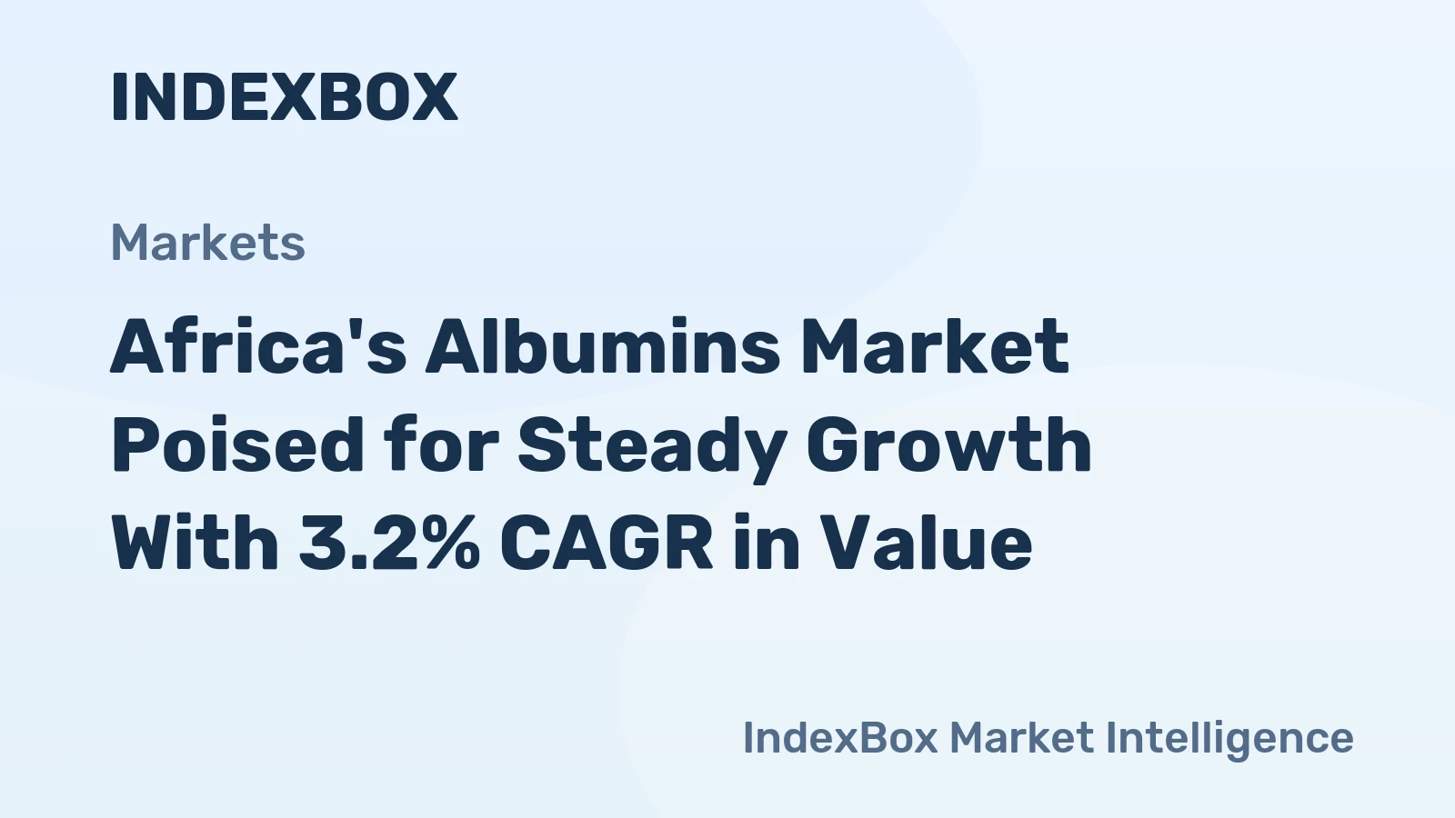 Africa's Albumins Market Poised for Steady Growth With 3.2% CAGR in Value