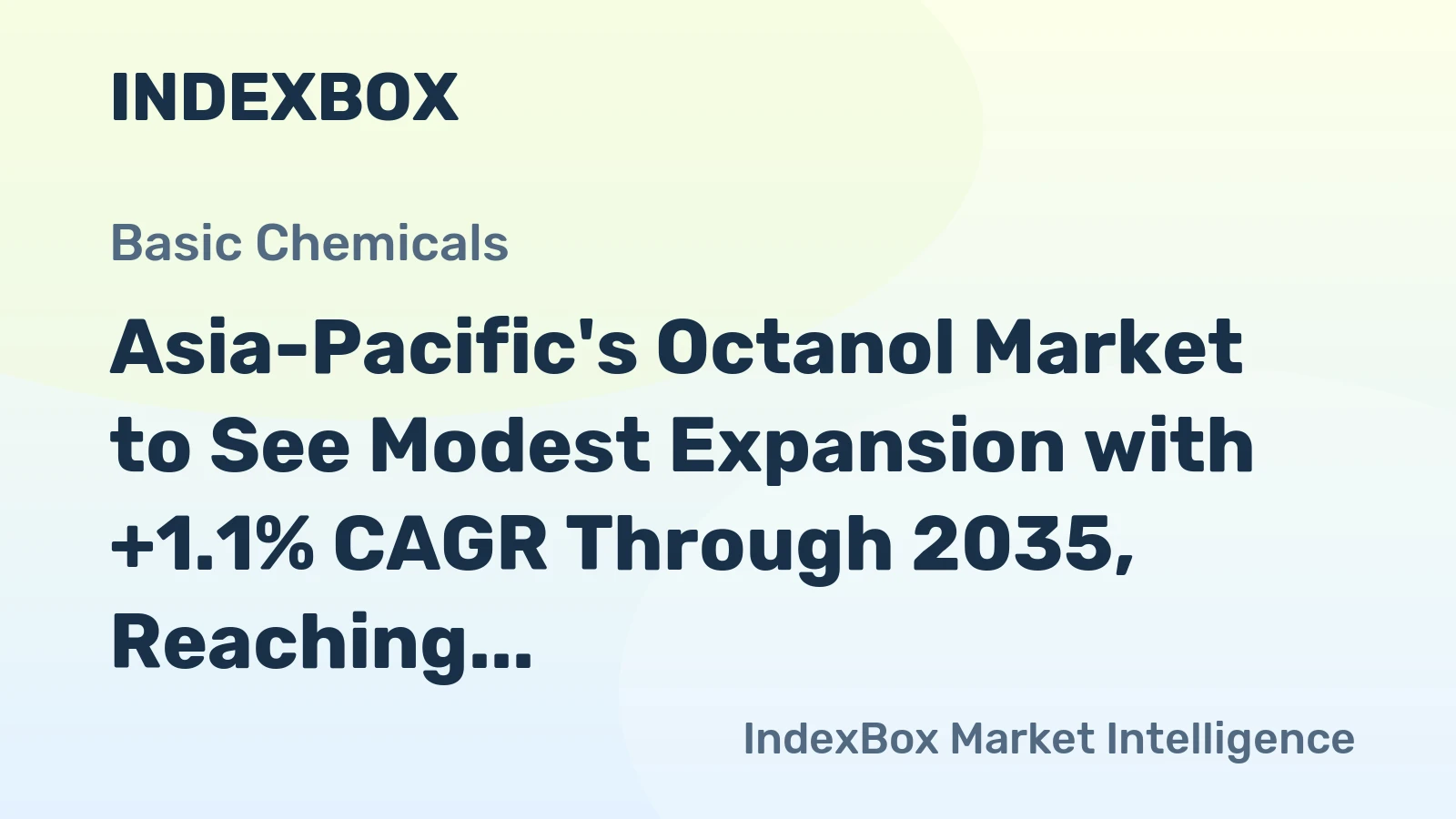 Asia-Pacific's Octanol Market to See Modest Expansion with +1.1% CAGR Through 2035, Reaching 3.7M Tons