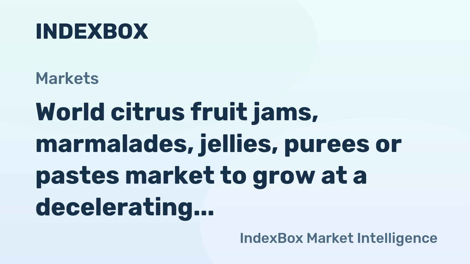 World citrus fruit jams, marmalades, jellies, purees or pastes market to grow at a decelerating CAGR of +1.0%, reaching 1.3M tons by 2035.