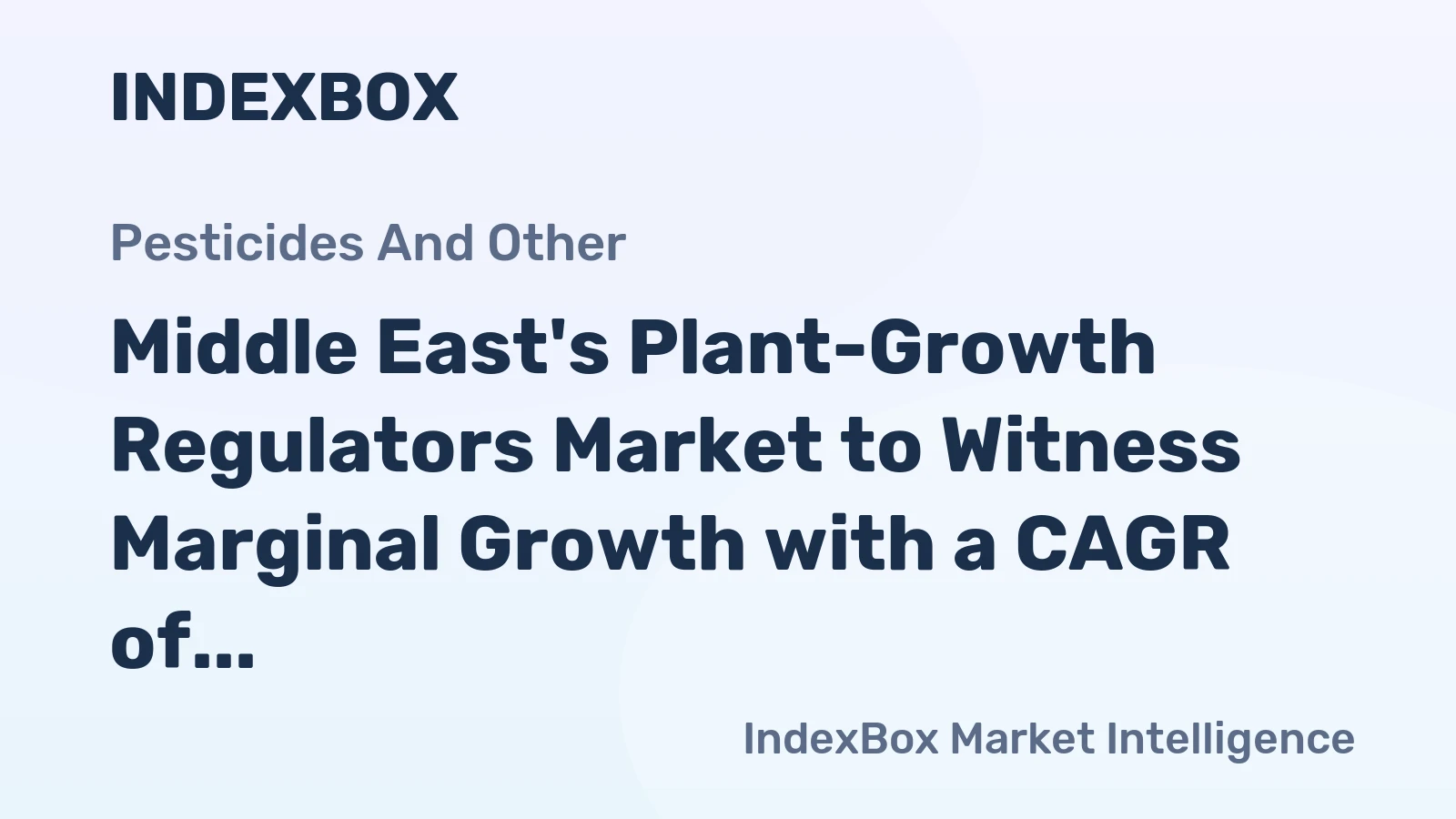 Middle East's Plant-Growth Regulators Market to Witness Marginal Growth with a CAGR of +0.1% by 2035