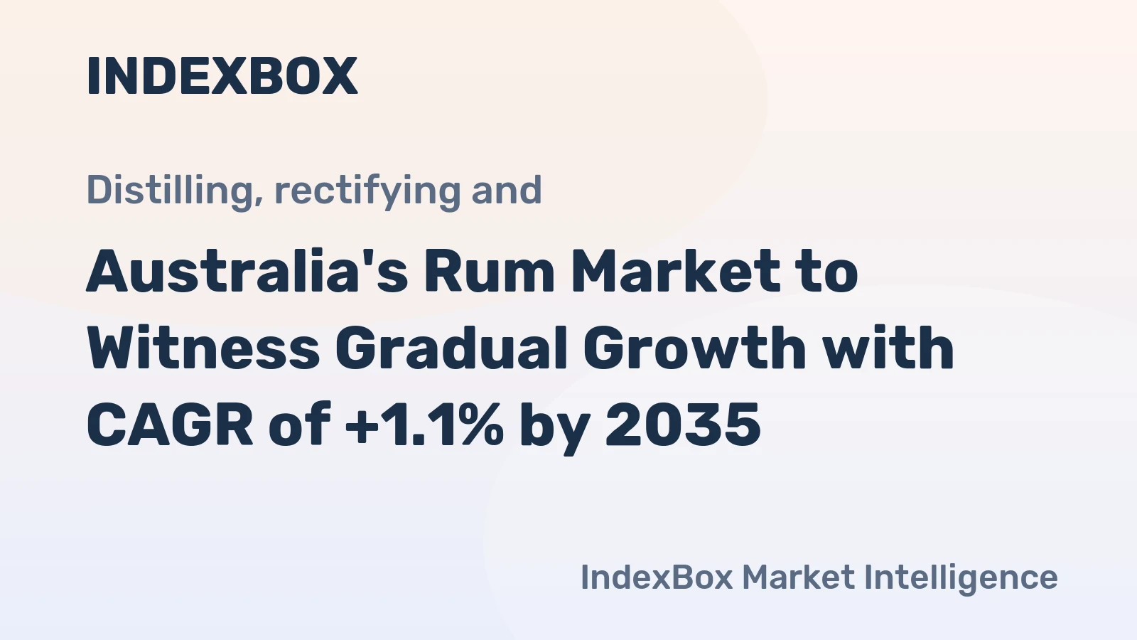 Australia's Rum Market to Witness Gradual Growth with CAGR of +1.1% by 2035