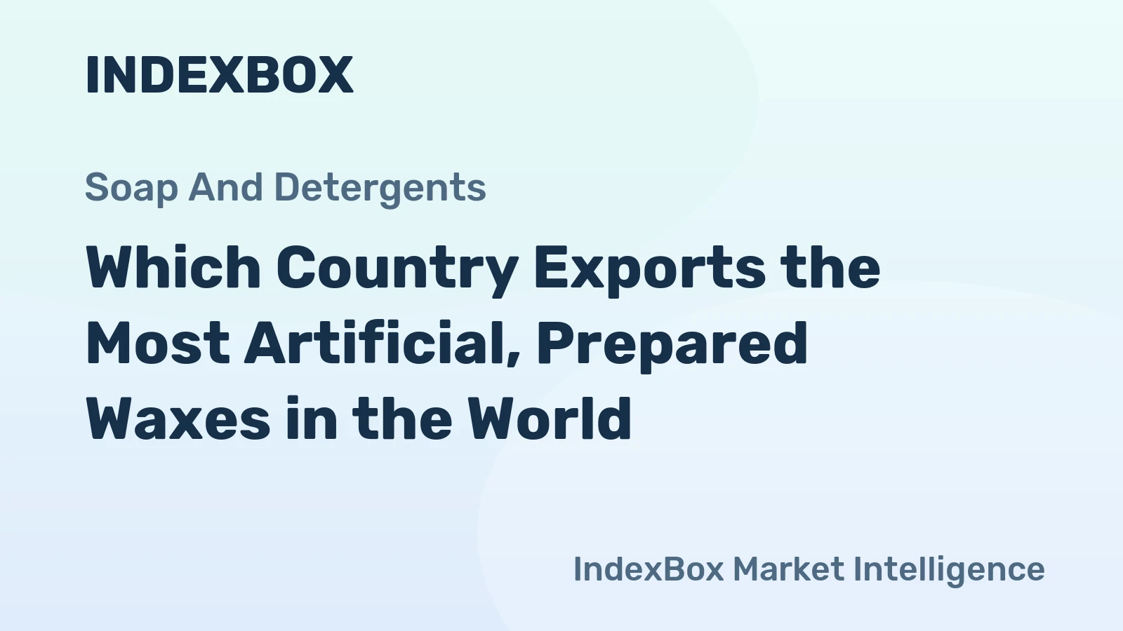 Which Country Exports the Most Artificial, Prepared Waxes in the World?