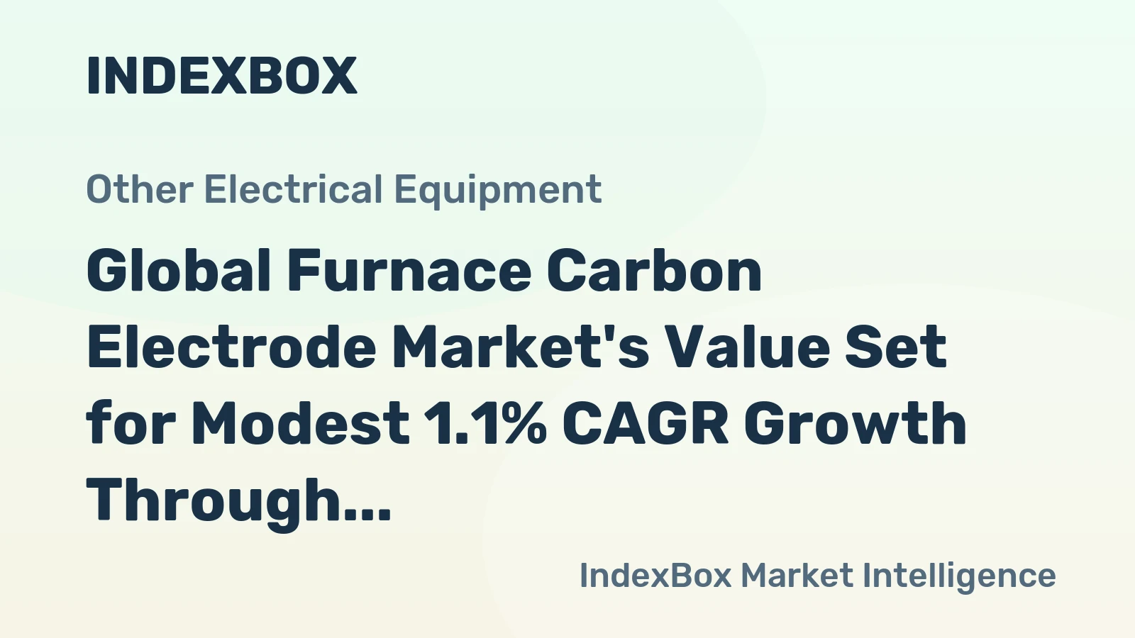 Global Furnace Carbon Electrode Market's Value Set for Modest 1.1% CAGR Growth Through 2035