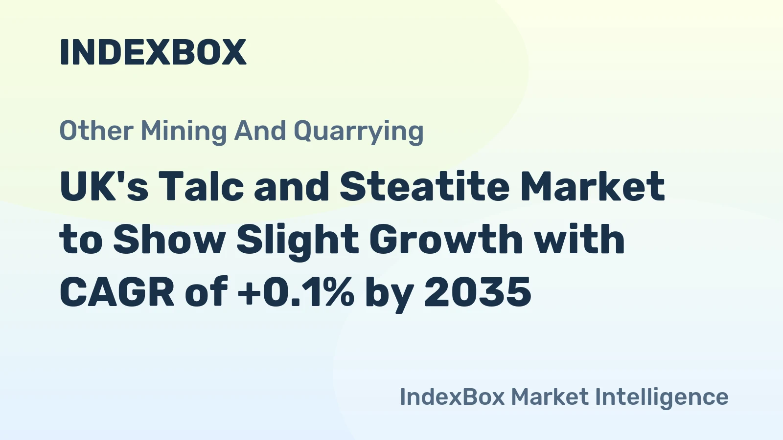 UK's Talc and Steatite Market to Show Slight Growth with CAGR of +0.1% by 2035