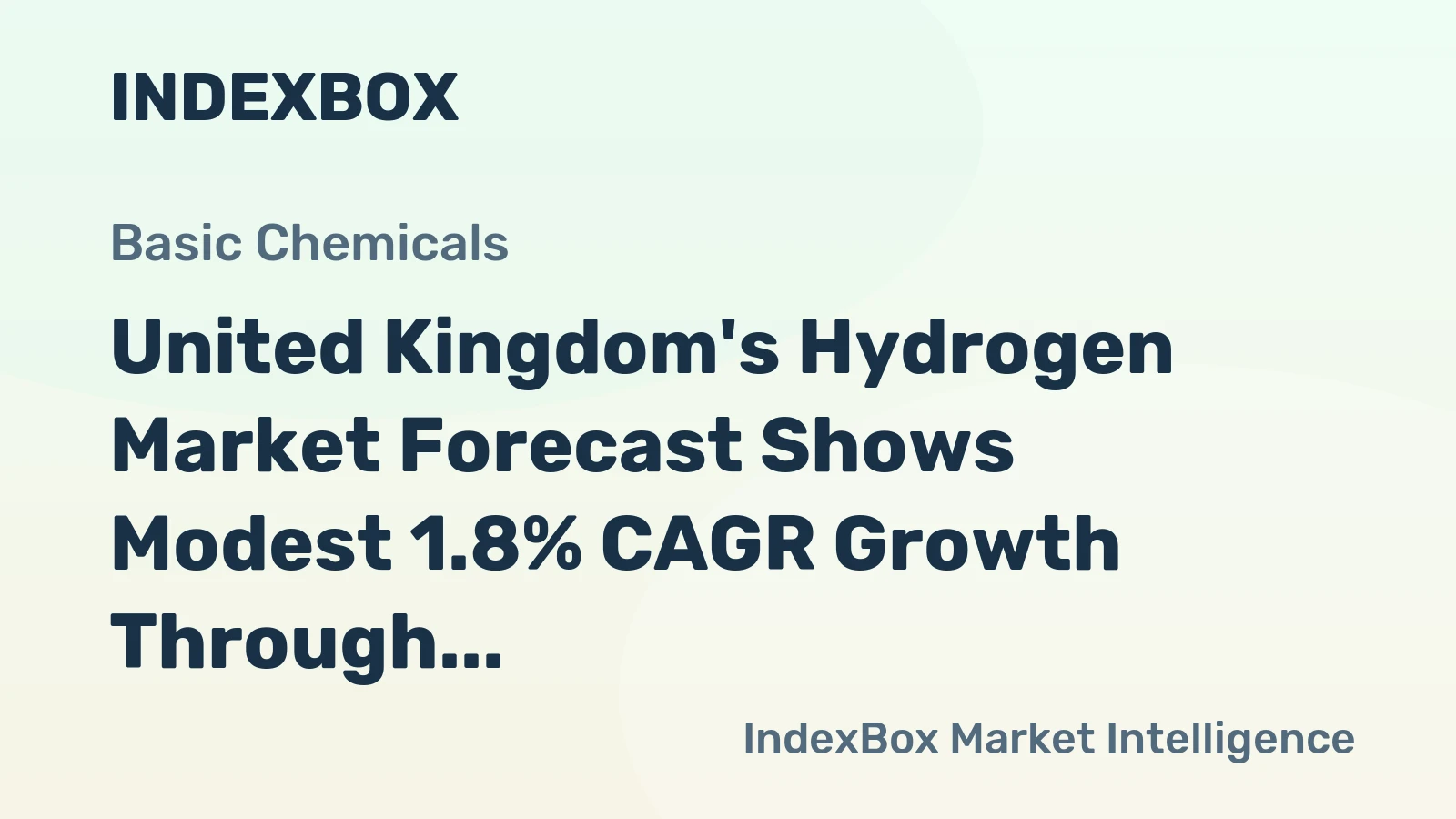 United Kingdom's Hydrogen Market Forecast Shows Modest 1.8% CAGR Growth Through 2035