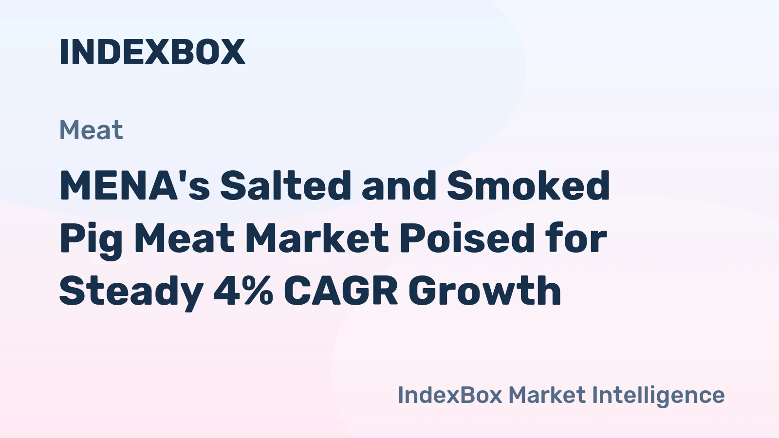 MENA's Salted and Smoked Pig Meat Market Poised for Steady 4% CAGR Growth