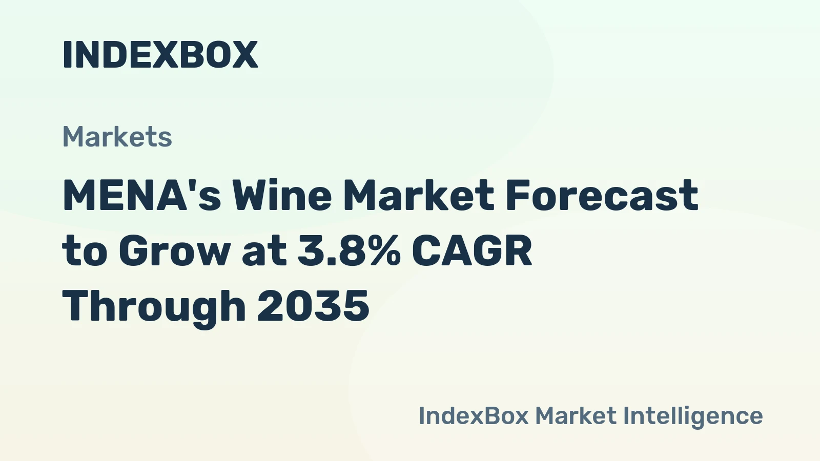 MENA's Wine Market Forecast to Grow at 3.8% CAGR Through 2035