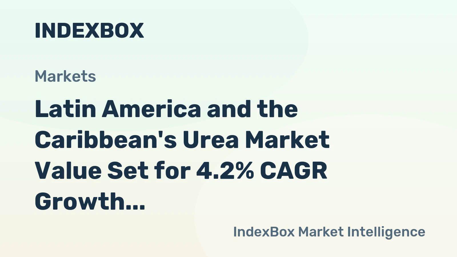 Latin America and the Caribbean's Urea Market Value Set for 4.2% CAGR Growth Through 2035