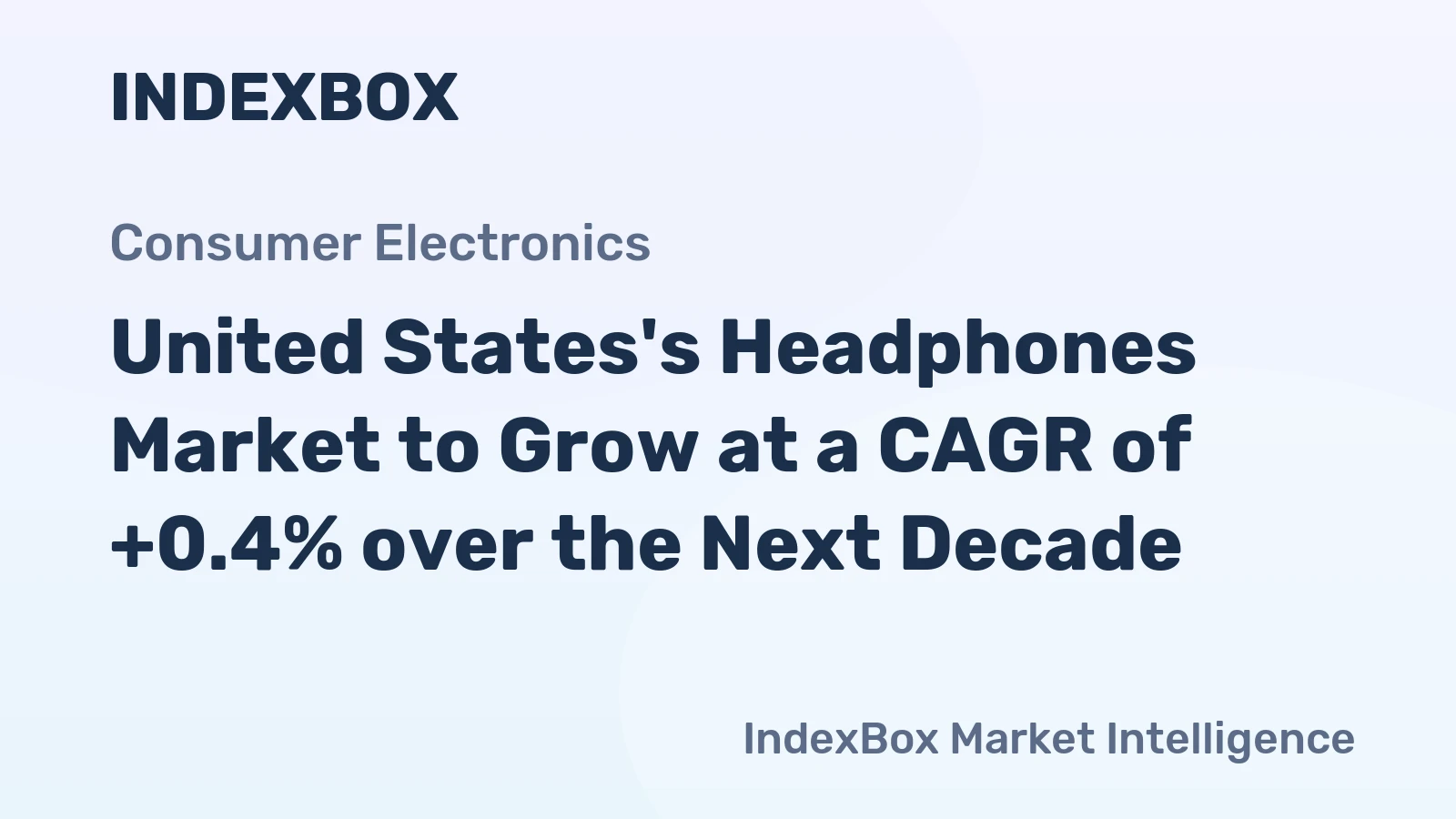 United States's Headphones Market to Grow at a CAGR of +0.4% over the Next Decade