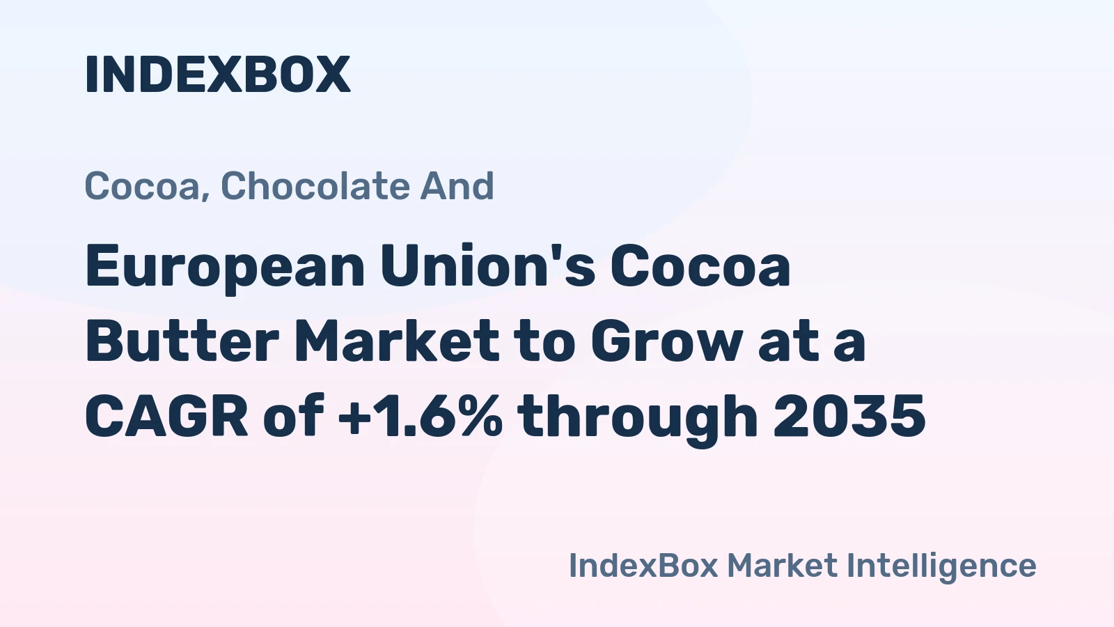 European Union's Cocoa Butter Market to Grow at a CAGR of +1.6% through 2035