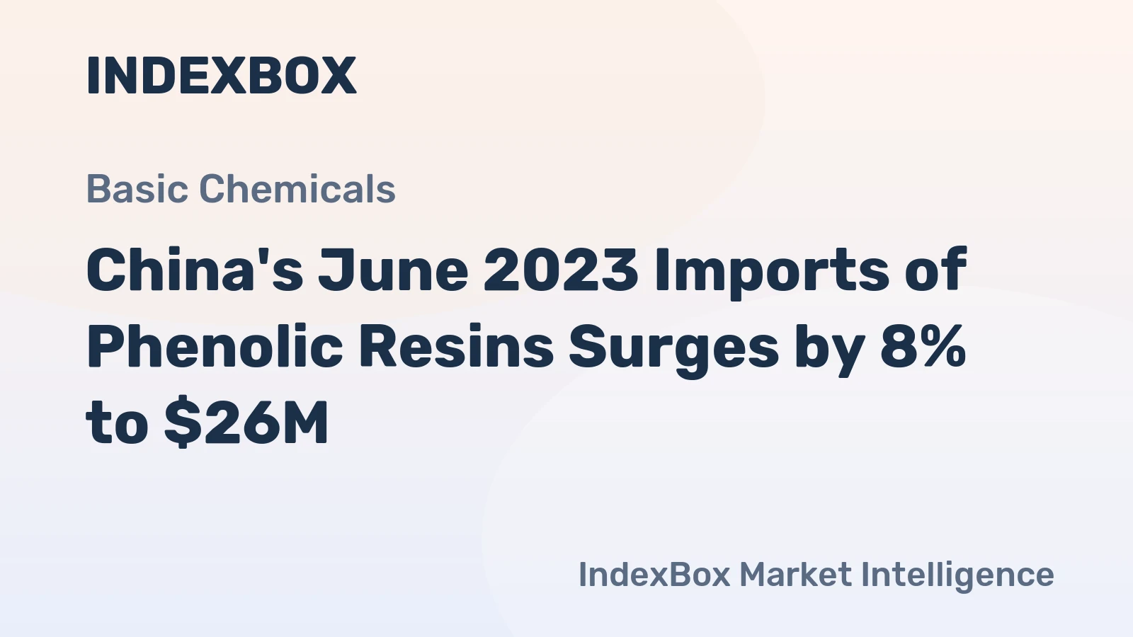 China's June 2023 Imports of Phenolic Resins Surges by 8% to $26M